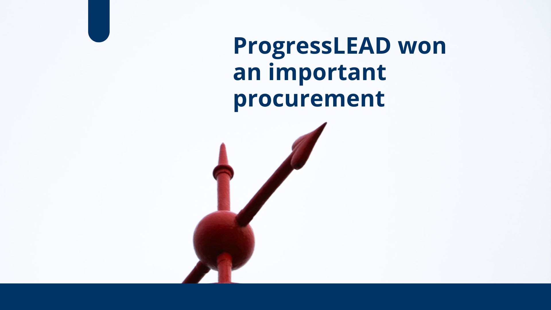 ProgressLEAD won an important procurement - ProgressLEAD
