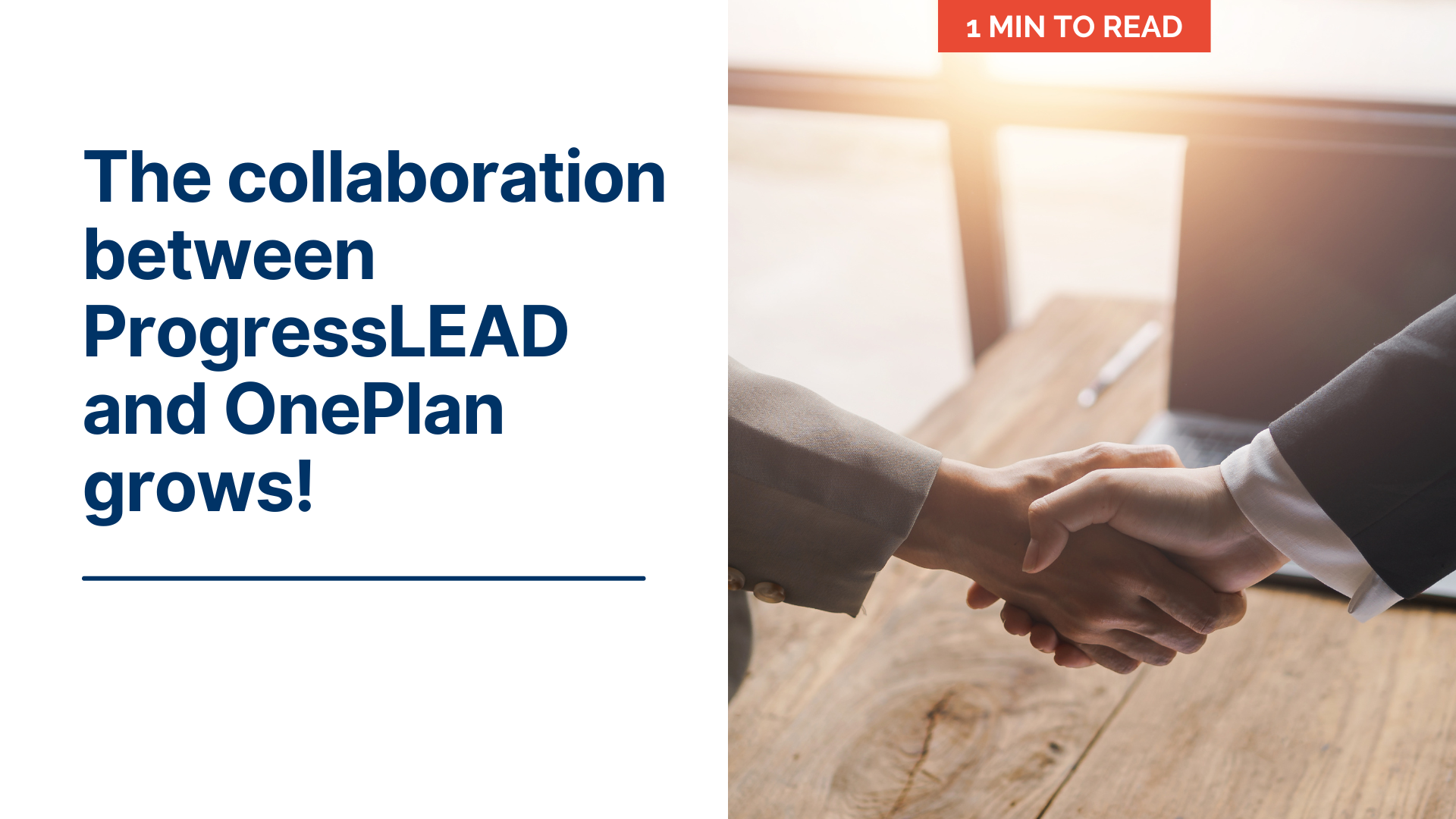 The collaboration between ProgressLEAD and OnePlan grows! - ProgressLEAD